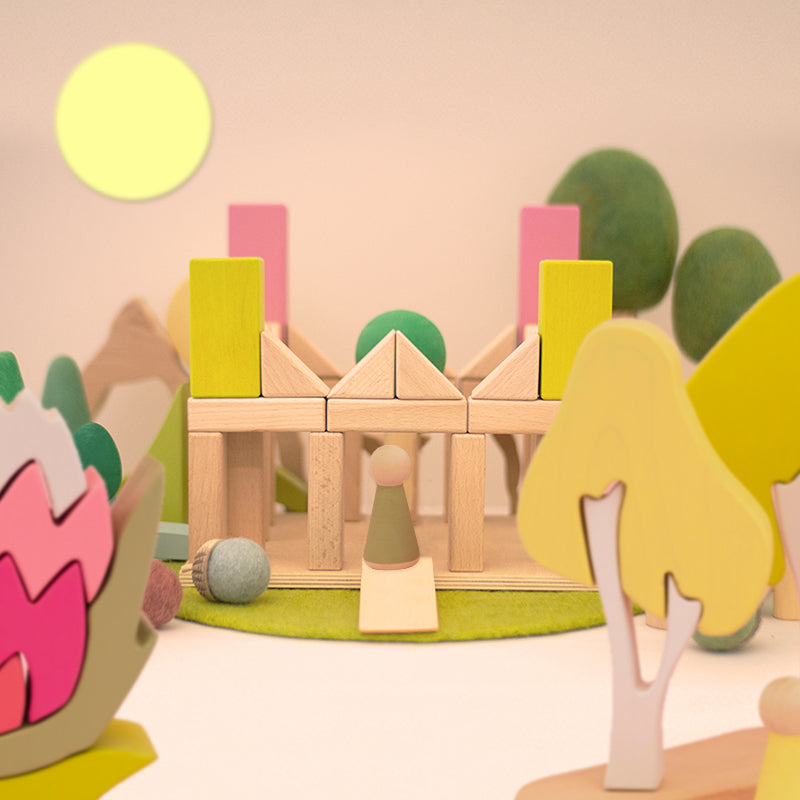 Core Four Block Set | Core Building Block Set | Euca Toys